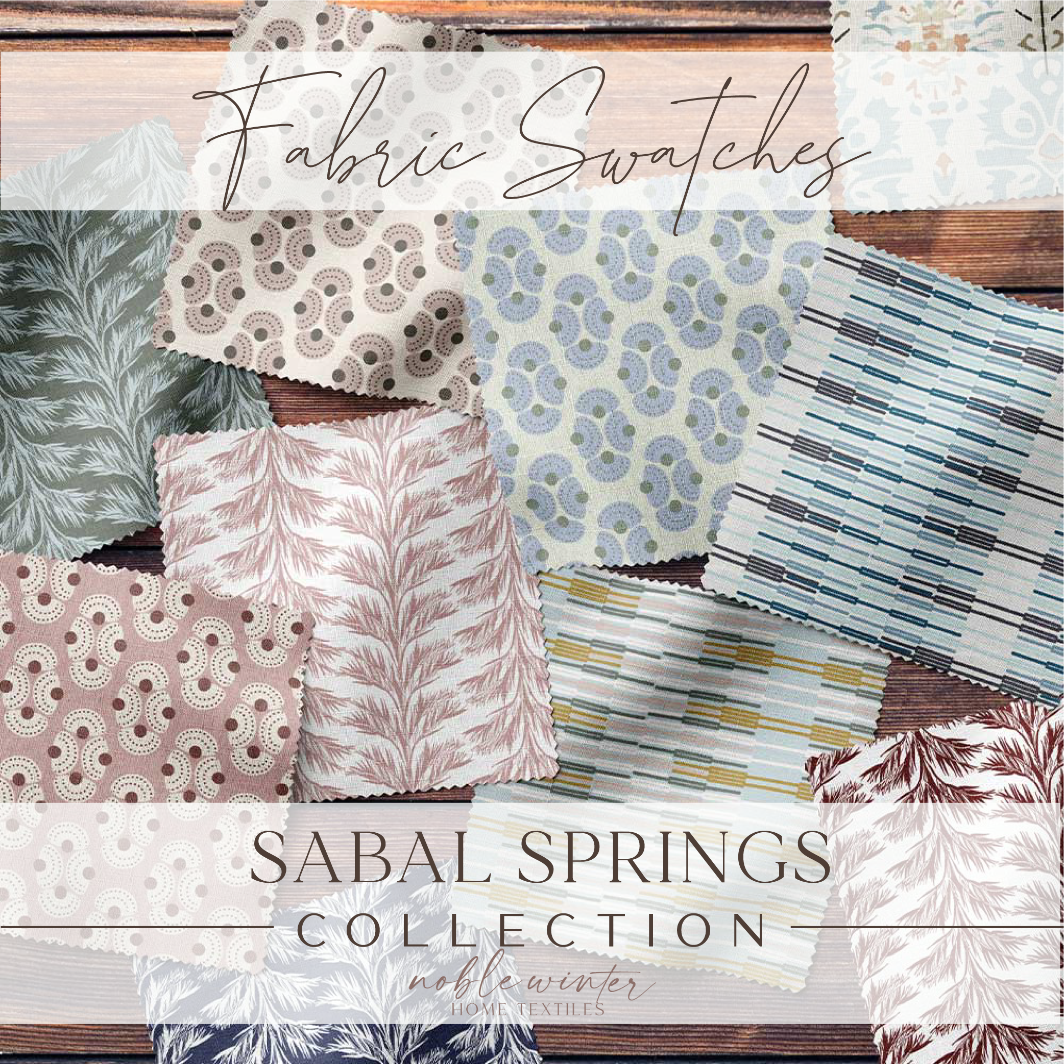 Fabric Samples: Sabal Springs Collection | Designer Home Textiles ...